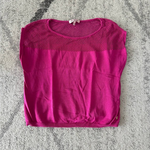 Juicy Couture | Tops | Juicy Couture Pink Mesh Top | Poshmark